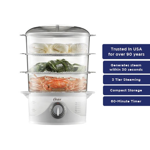 oster 3 layer food steamer, TV & Home Appliances, Irons & Steamers on ...