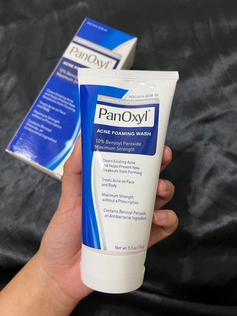 PanOxyl Acne Foaming Wash 10% Benzoyl Peroxide (with Box), Beauty ...