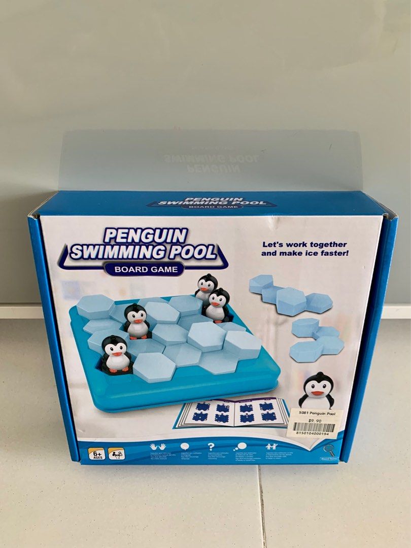 Penguin swimming pool board game educational kids toys, Hobbies & Toys ...