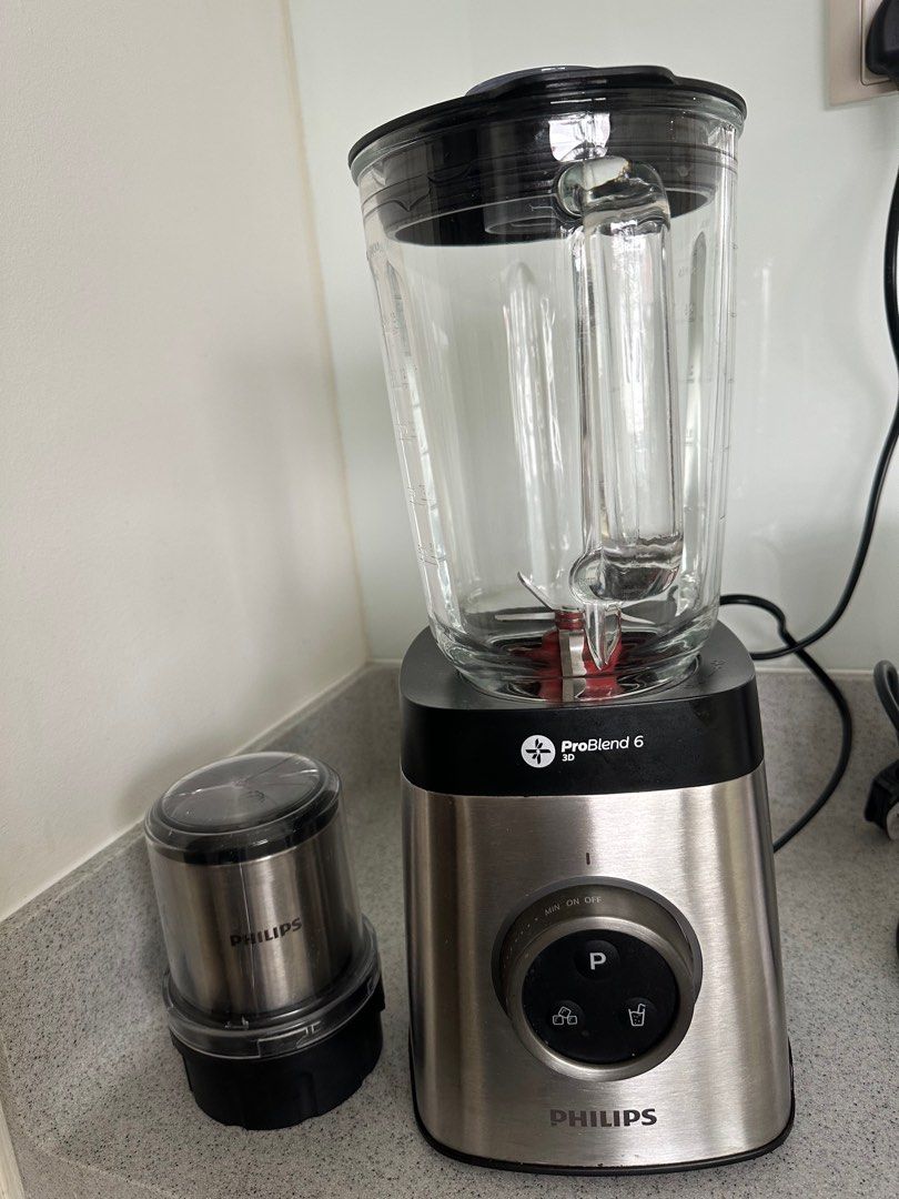 Philips pro blend 6 3d with mill attachment, TV & Home Appliances ...