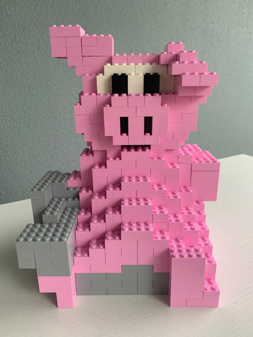 Pink Pig Lego model, Hobbies & Toys, Memorabilia & Collectibles, Fan ...