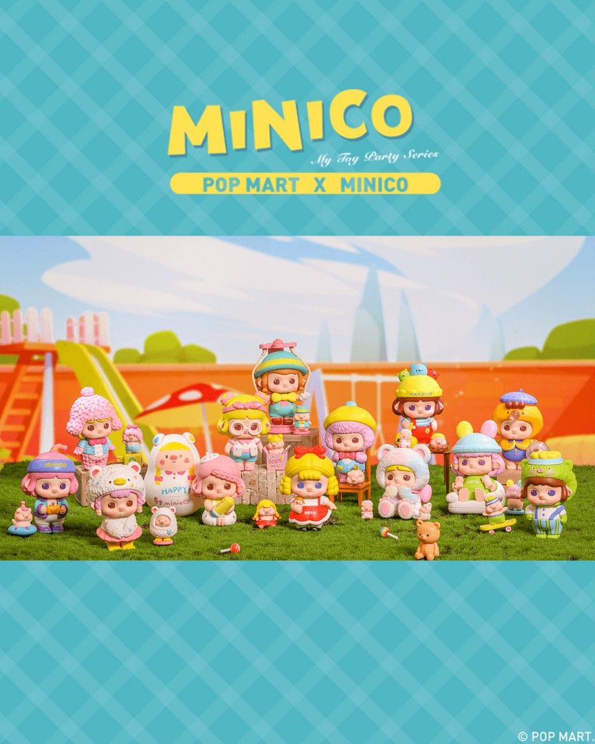 [POPMART] POPMART MINICO MY TOY PARTY SERIES FULL SET AND INDIVIDUAL ...