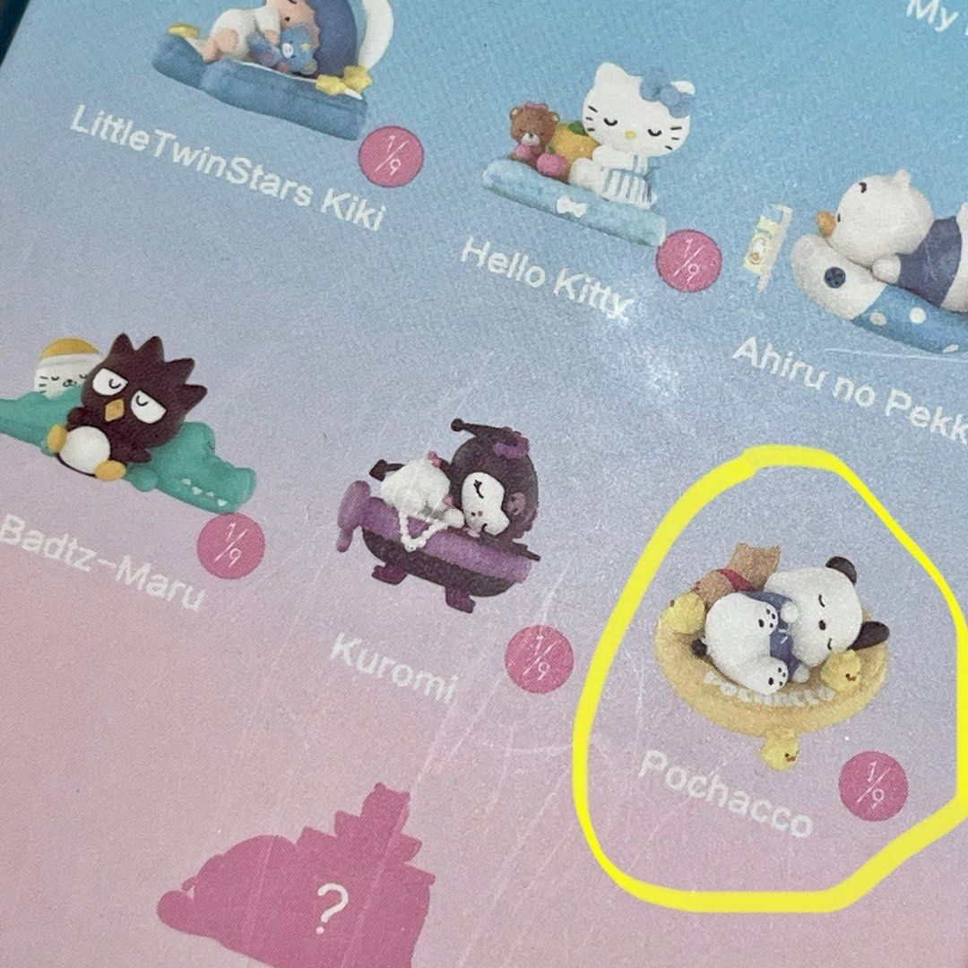 POPMART Sanrio Characters Fall Asleep - Pochacco, Hobbies & Toys, Toys ...