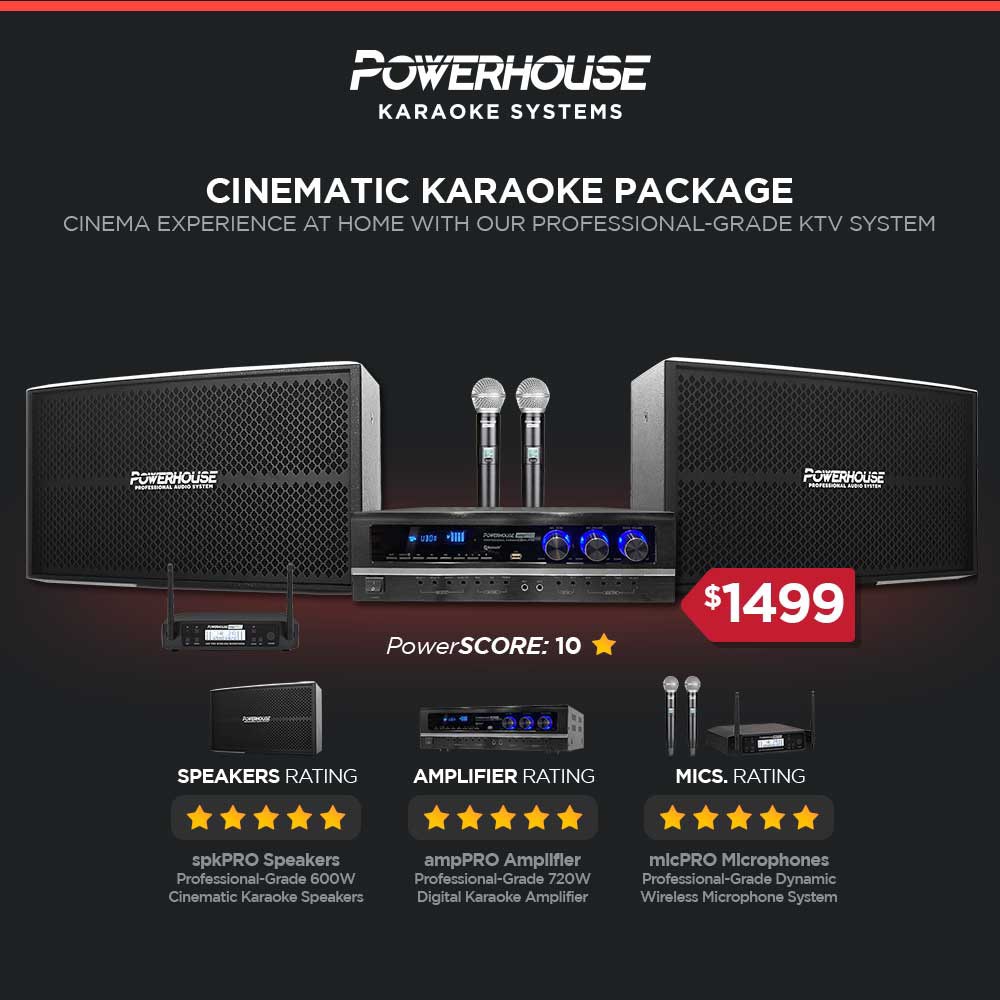 Powerhouse Cinematic Karaoke System, TV & Home Appliances, TV ...