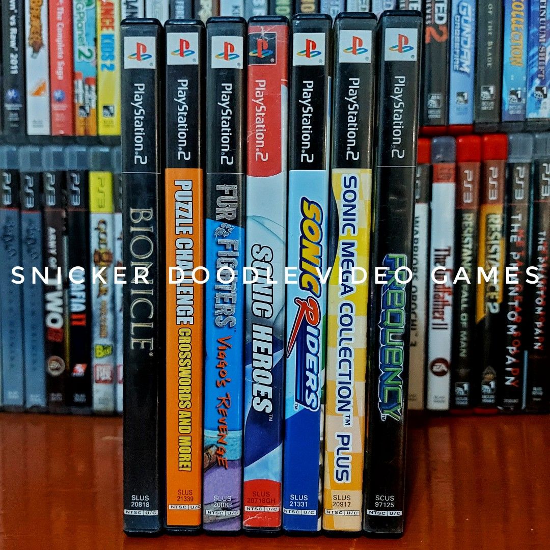 PS2 GAMES Sonic|Fur Fighters|Frequency|Bionicle|Puzzle, Video Gaming ...