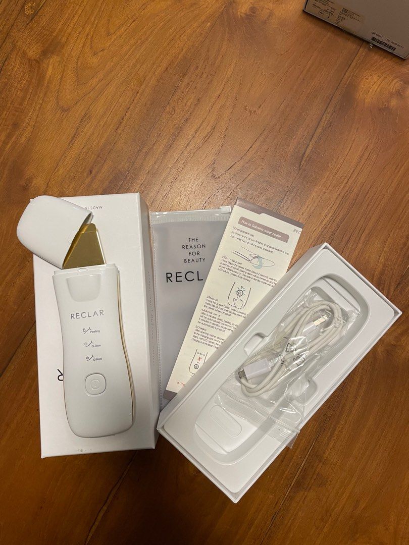 Reclar Gold Galvanic Ion Water Peeling Device, Beauty & Personal Care ...