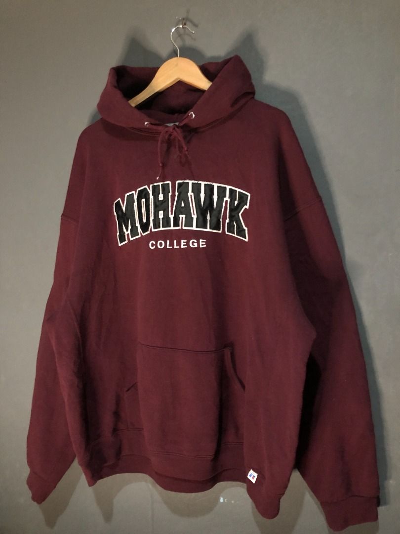 Russell Athletics "Mohawk College" Hoodie, Men's Fashion, Tops & Sets ...
