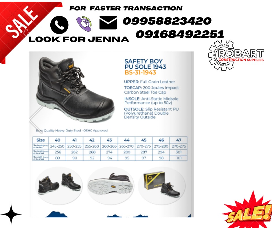 safety boy PU SOLE 1943 BS-31-1943, Commercial & Industrial ...