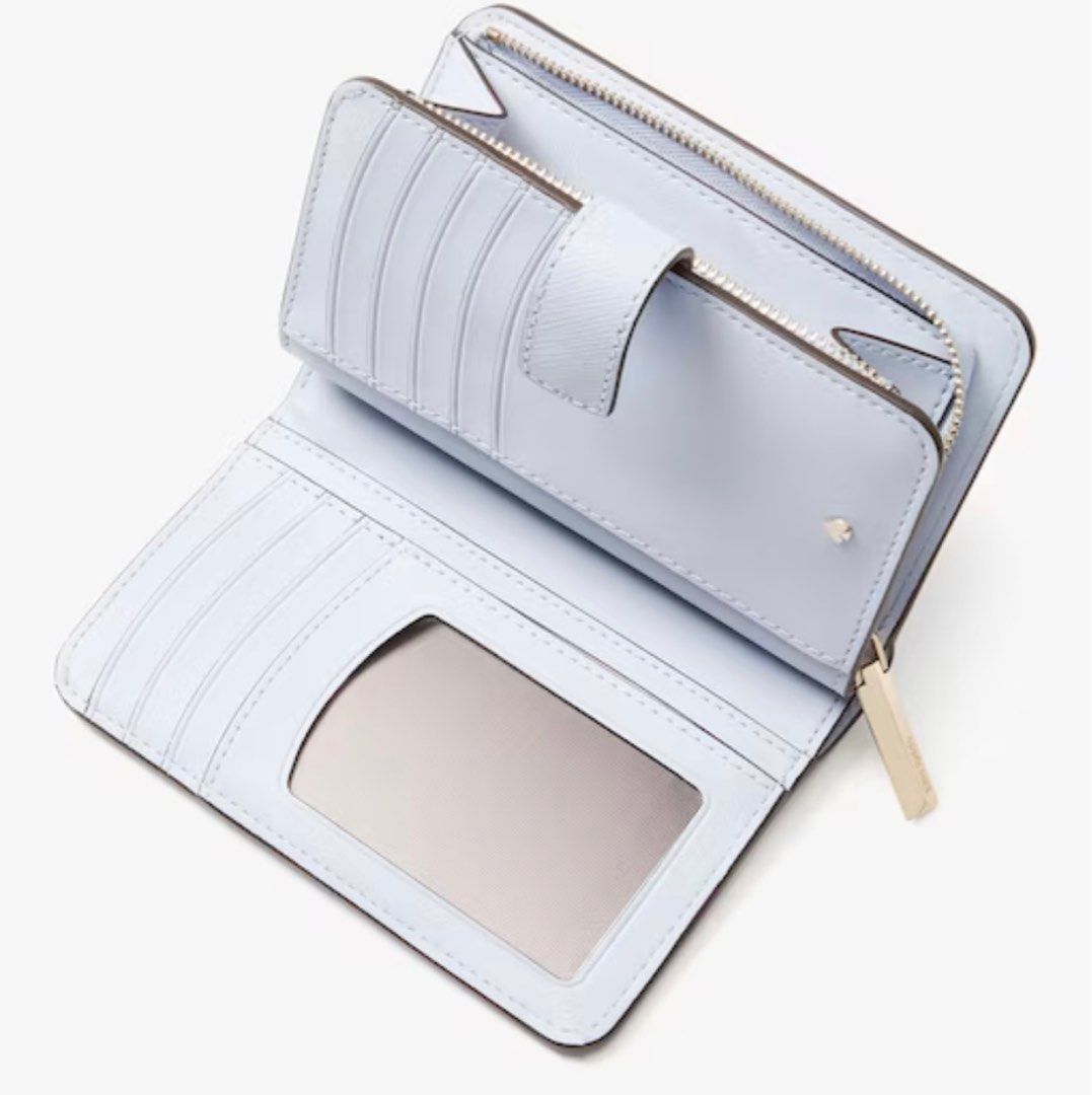 SALES Kate Spade Bunbun Bunny Compact Wallet Bifold Rabbit Pale ...