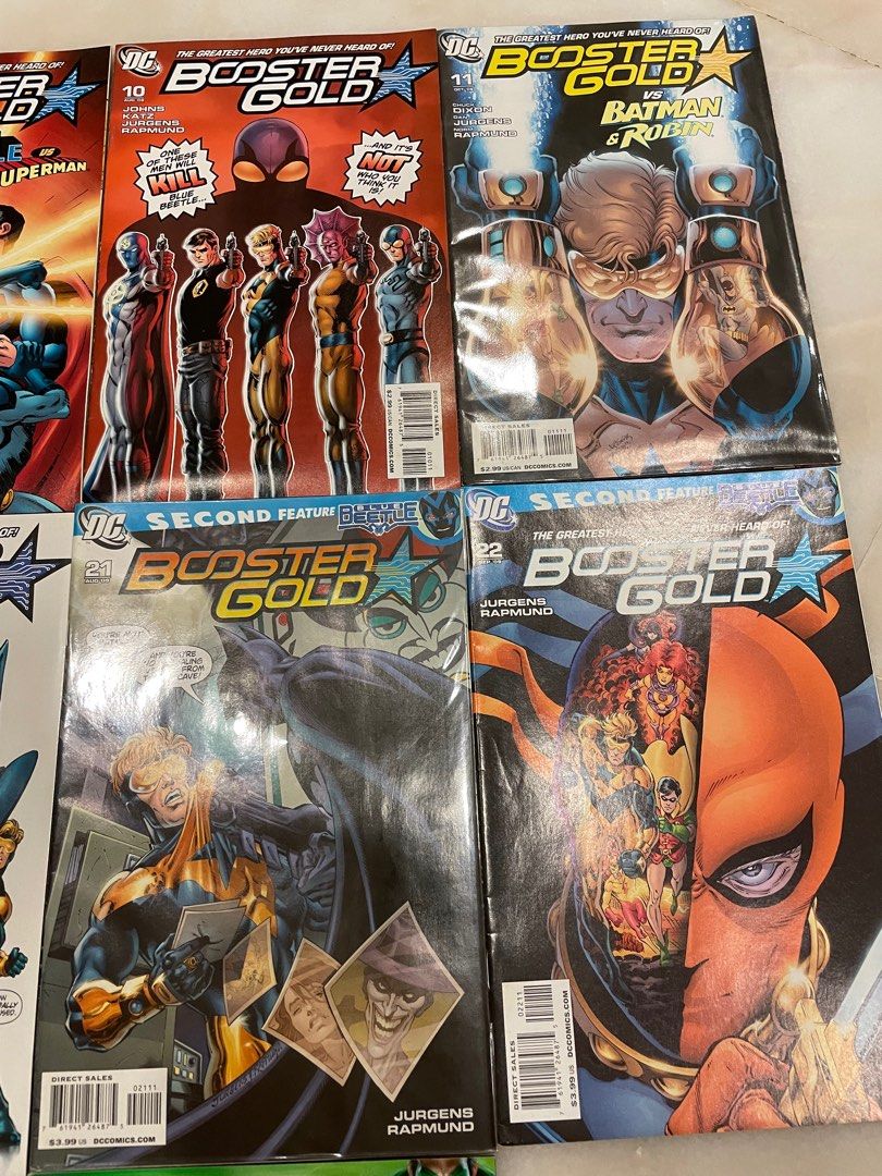 Set of 7 DC Comics Booster Gold issues 8,10,11,12,21,22,45, Hobbies ...