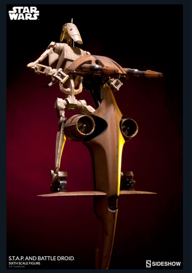 Sideshow 1/6 scale S.T.A.P. AND BATTLE DROID, Hobbies & Toys, Toys ...