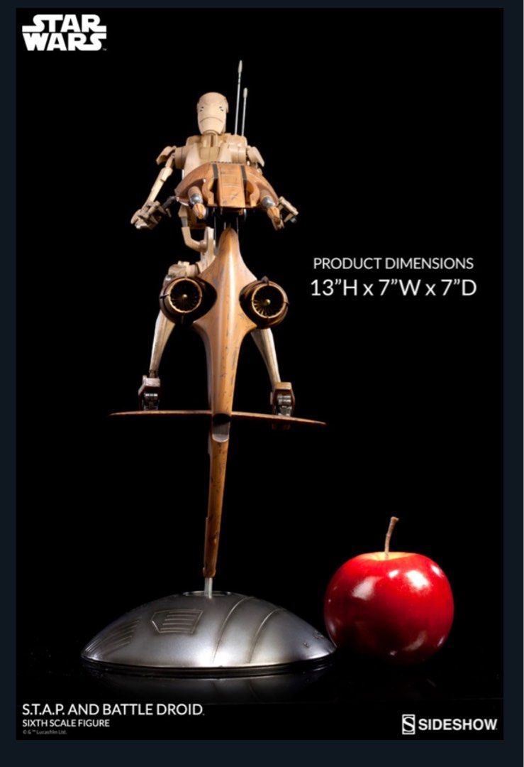 Sideshow 1/6 scale S.T.A.P. AND BATTLE DROID, Hobbies & Toys, Toys ...