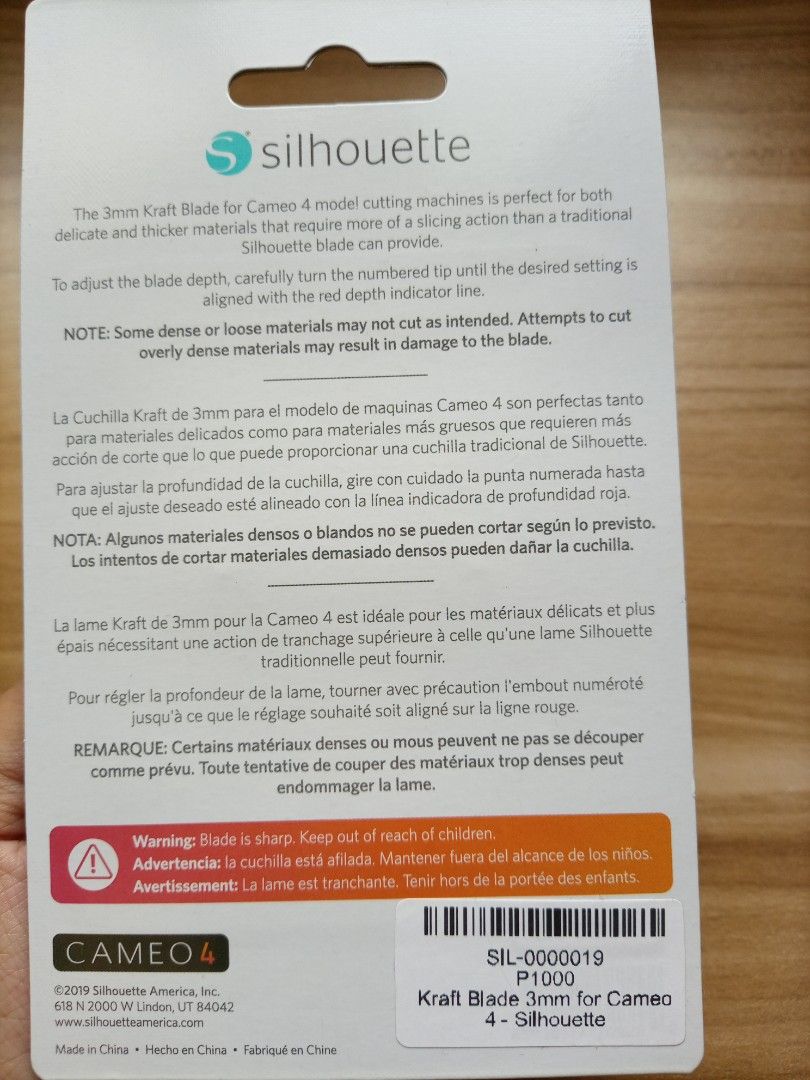 Silhouette Cameo Kraft blade, Hobbies & Toys, Stationary & Craft, Craft ...
