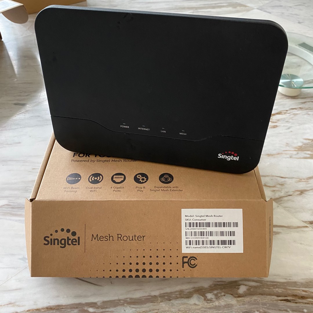 Singtel Mesh Router, Computers & Tech, Office & Business Technology on ...