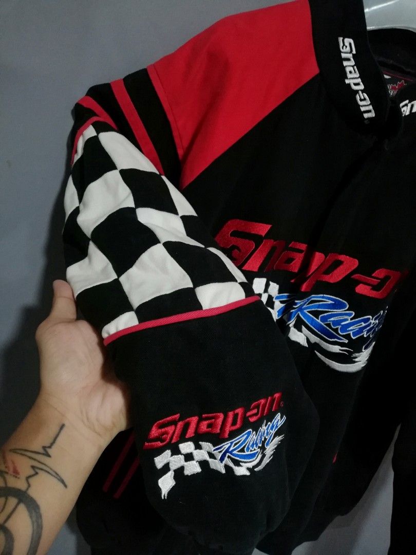 Snap-on Denim Racing jacket by Choko, Men's Fashion, Coats, Jackets and ...