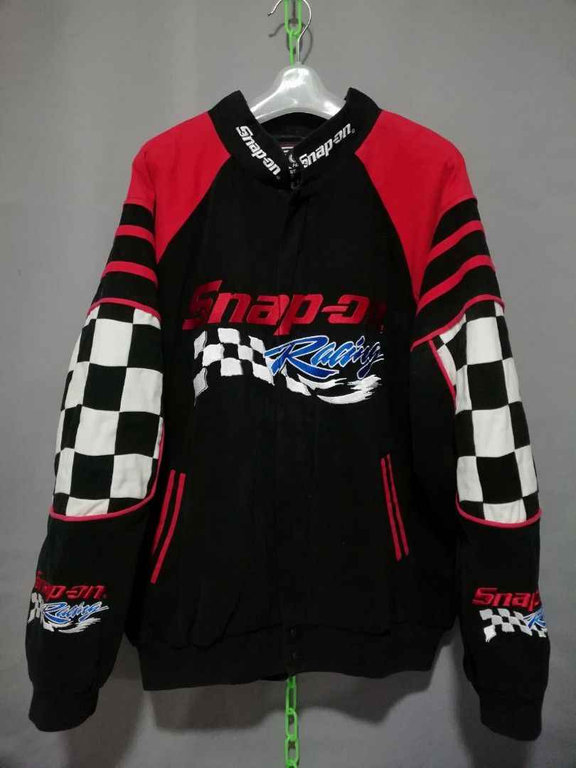 Snap-on Denim Racing jacket by Choko, Men's Fashion, Coats, Jackets and ...