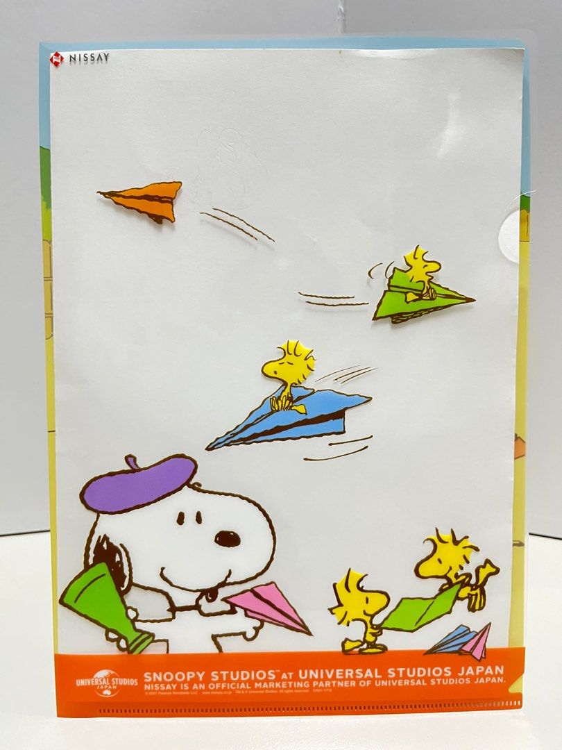 Snoopy Studio USJ Paper Plane File Holder, Hobbies & Toys, Stationery ...
