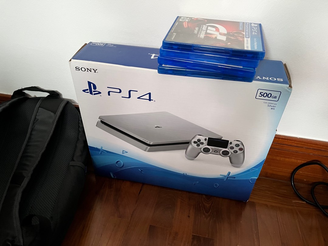 Sony PS4 slim 500 gb with 4 games, TV & Home Appliances, Other Home ...