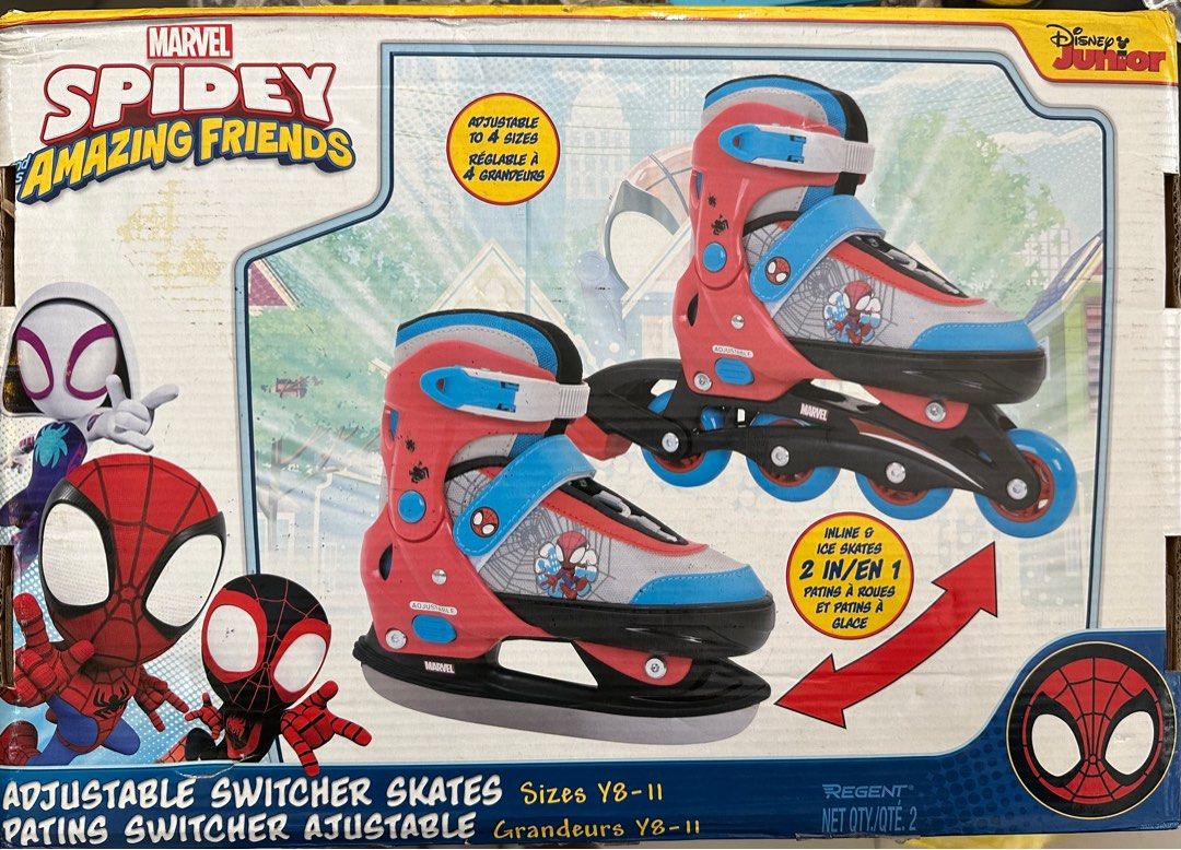 SpiderMan Inline and IceSkates 2in1, Hobbies & Toys, Toys & Games on ...