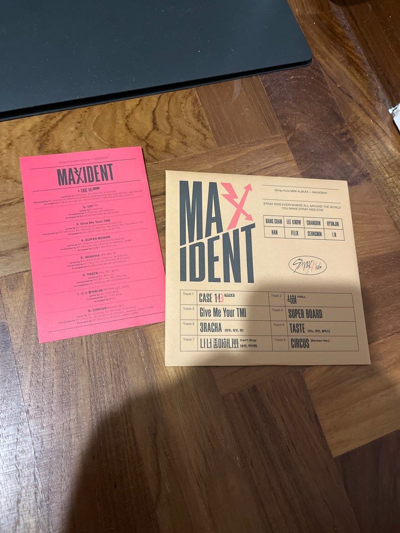 Stray Kids Maxident Case inserts, Hobbies & Toys, Memorabilia ...