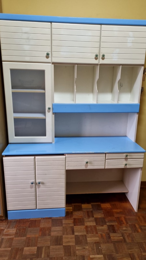 Study table with compartments and shelves, Furniture & Home Living ...