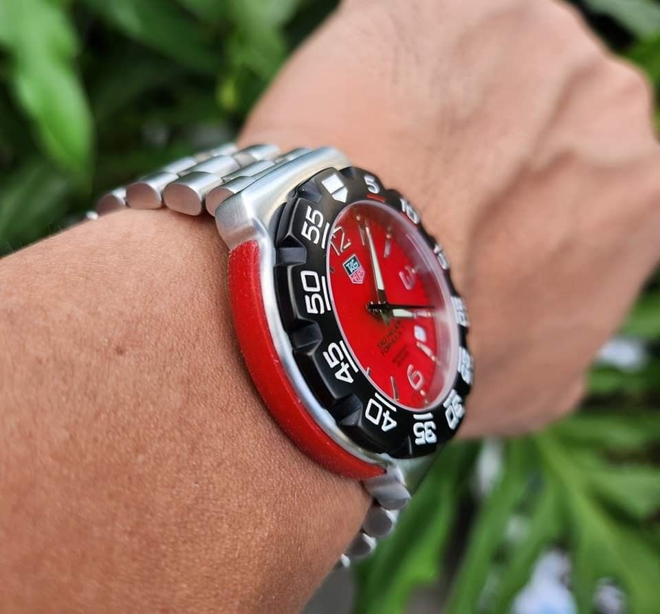 Tag Heuer F1 Red Dial, Luxury, Watches on Carousell