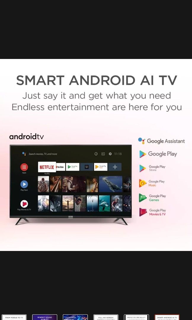 TCL 40 Inch Smart Android TV - LED40S6800 (Googl...at 11% off!), TV ...