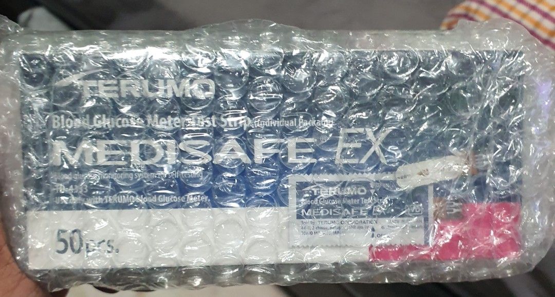 Terumo Medisafe EX Blood Glucose Test Strip, Health & Nutrition ...