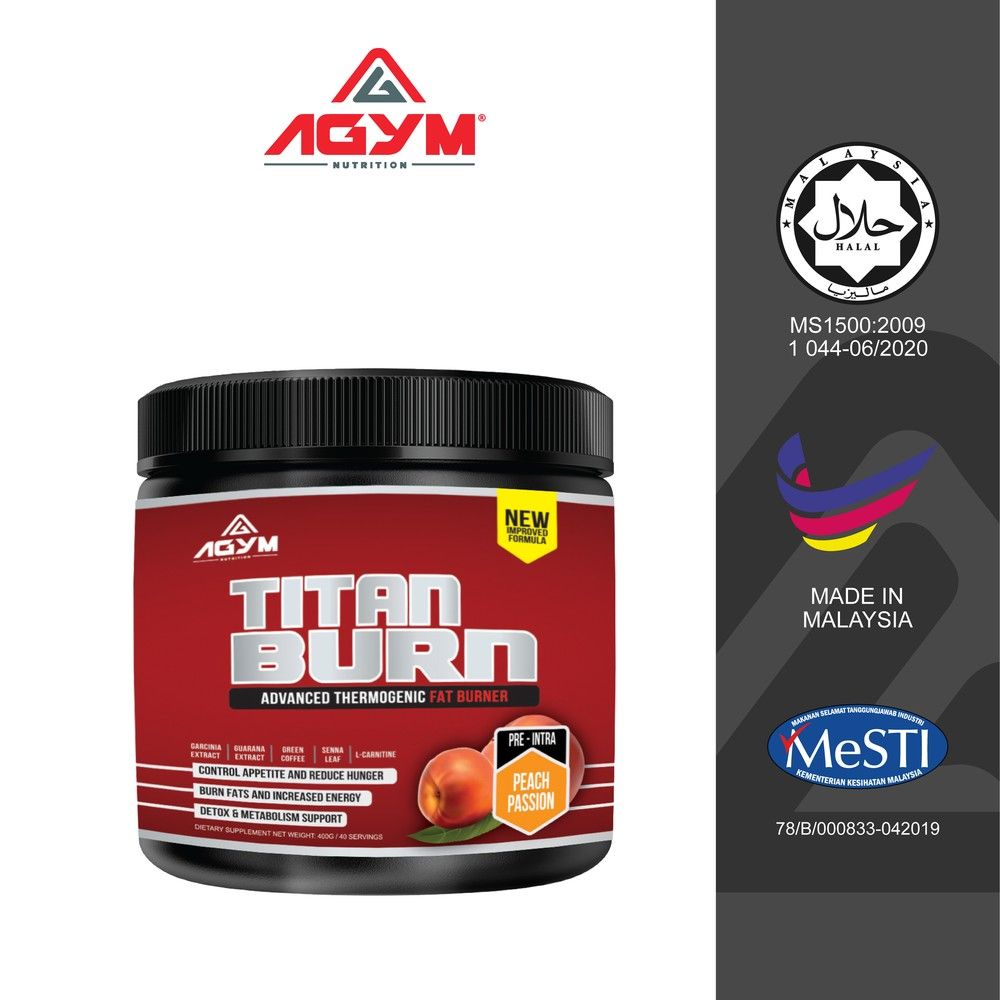 Titan Burn Fat Burner Pre Workout 40 servings Free Shaker Bottle ...