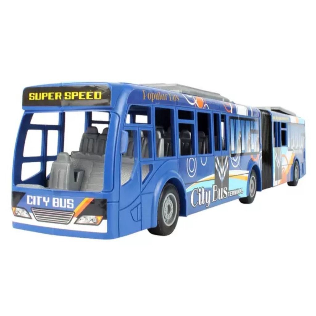 Toy Double Decker Bus,Durable and Child Safe Plastic Push & Go Inertia ...