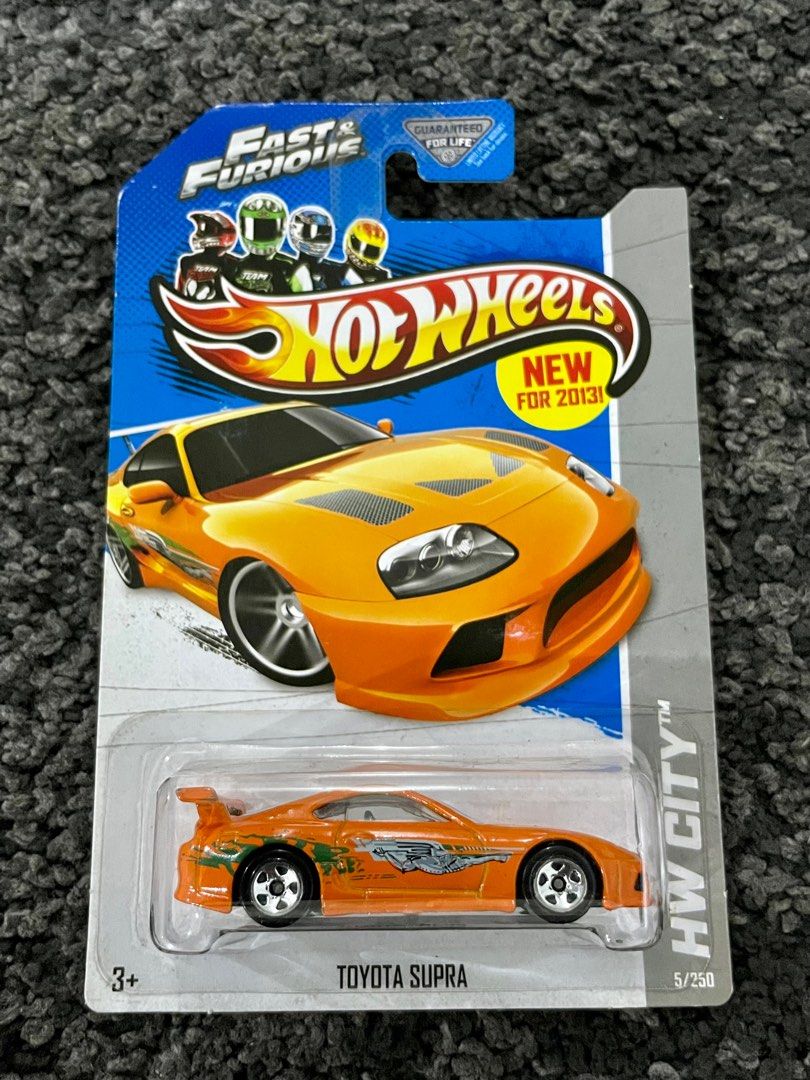 Toyota Supra F&F US card Hot Wheels Hotwheels, Hobbies & Toys, Toys ...