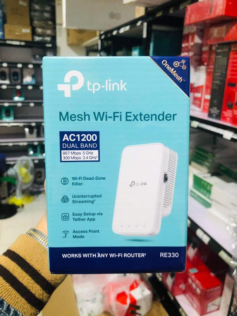 TP-Link RE330 AC1200 Dual Band Mesh Wi-Fi Extender, Computers & Tech ...