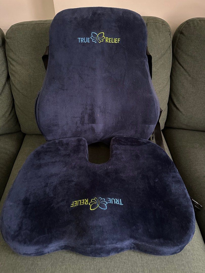 True Relief Back and Seat Rest, Health & Nutrition, Braces, Support ...