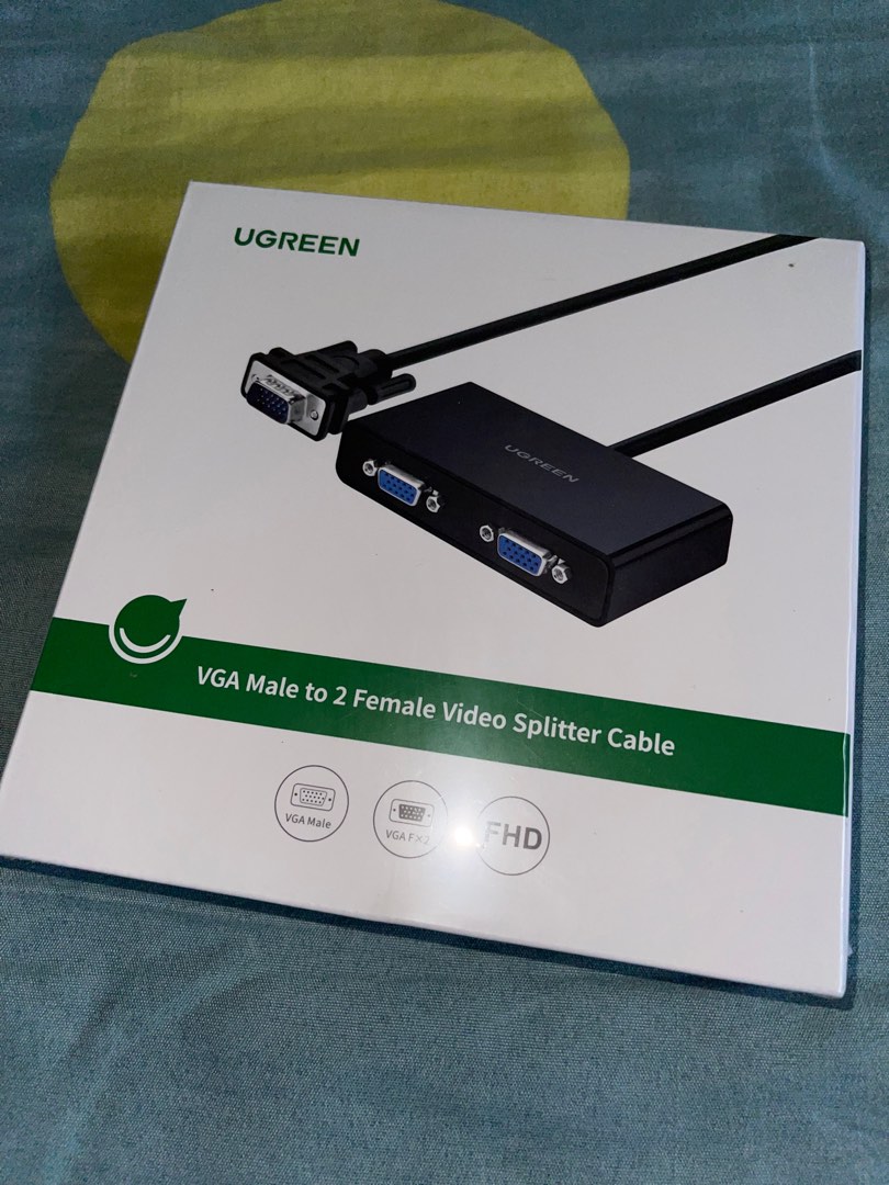 UGREEN VGA Splitter Cable, Computers & Tech, Parts & Accessories, Cables & Adaptors on Carousell