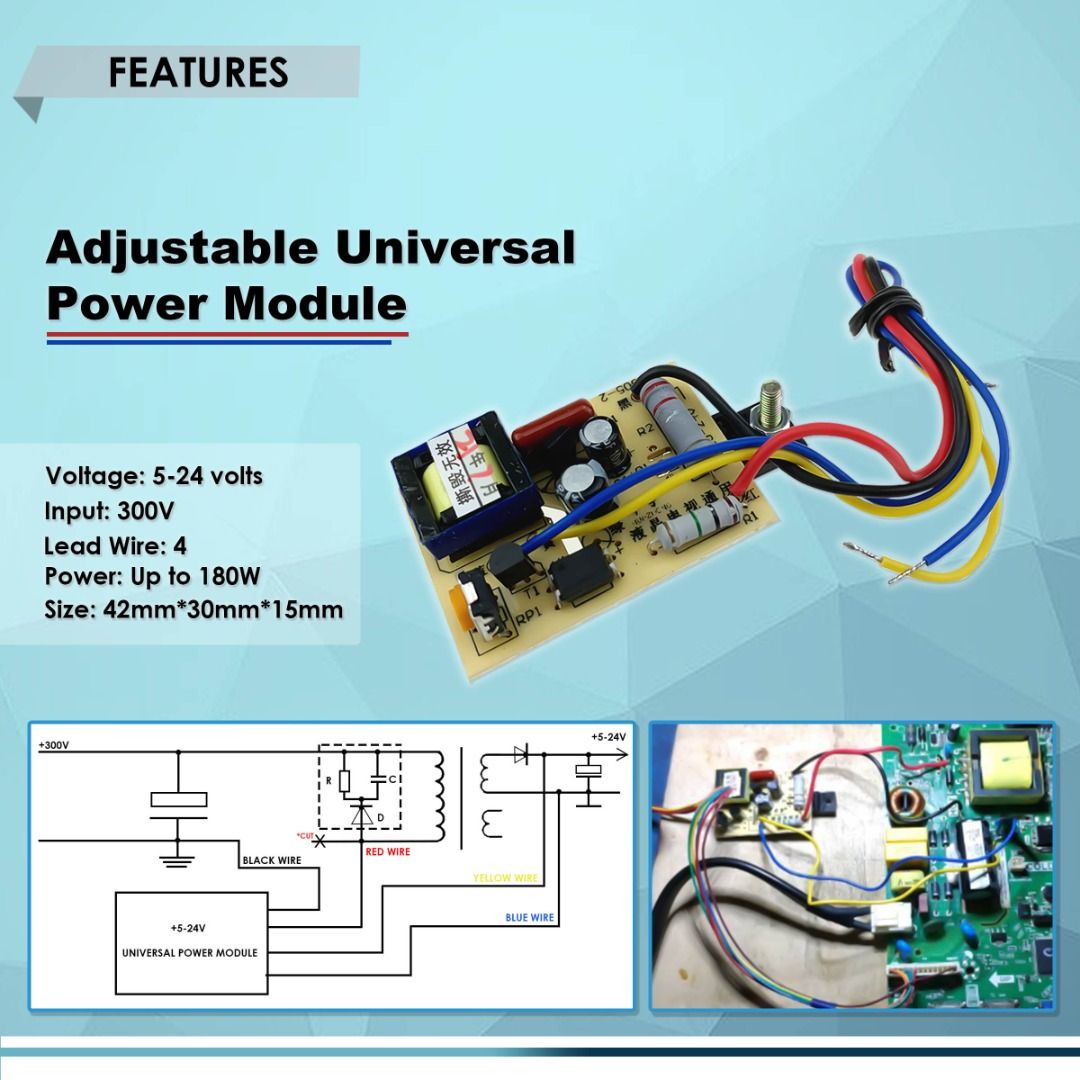 UNIVERSAL POWER SUPPLY MODULE, 5-24V LCD LED TV UNIVERSAL SWITCHING ...