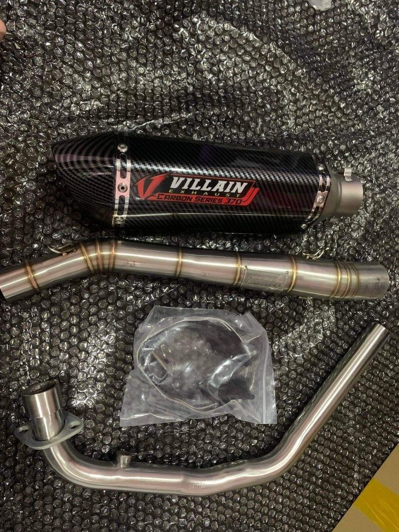 Villain carbon pipe raider/sniper, Motorbikes, Motorbike Parts ...