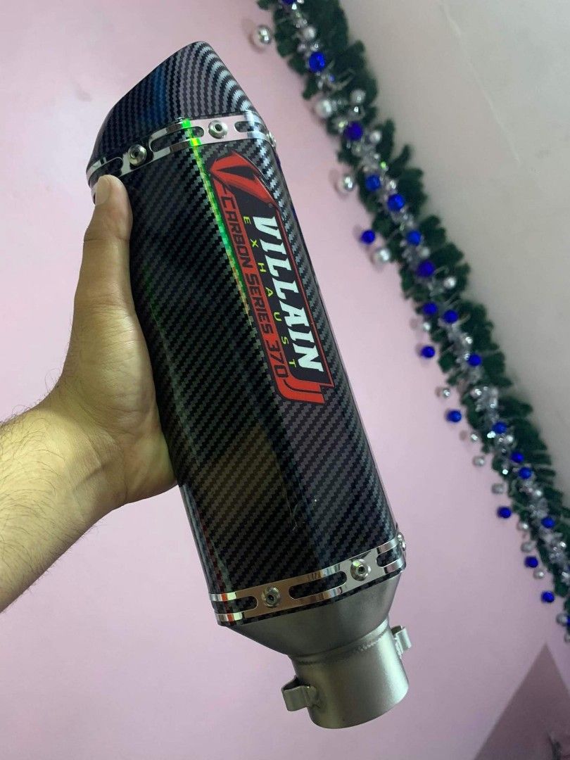 Villain carbon pipe raider/sniper, Motorbikes, Motorbike Parts ...