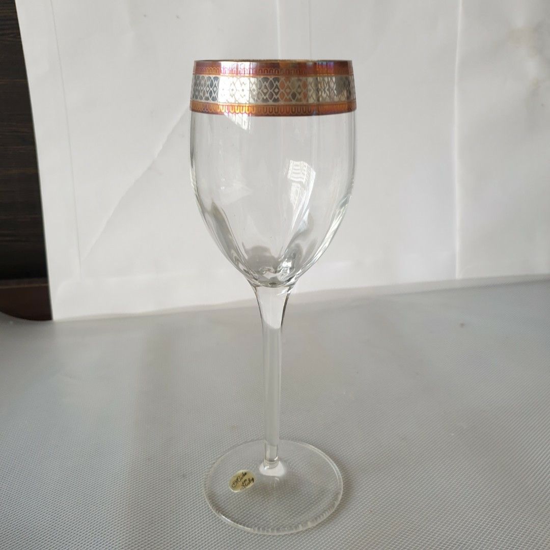 Vintage Crystal Red Wine Glass, Furniture & Home Living, Kitchenware & Tableware, Other ...
