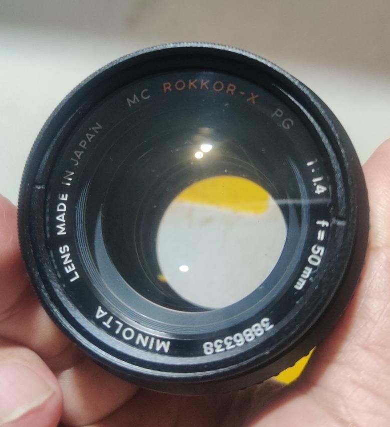 Vintage Minolta 50mm/1.4 MC lens, Photography, Lens & Kits on Carousell