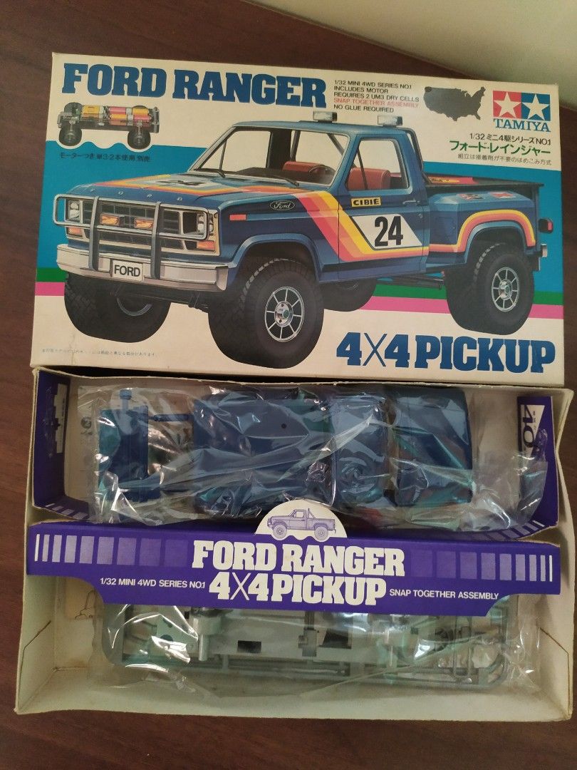 Vintage Tamiya Mini 4WD FORD RANGER 4X4 Pickup RARE, Hobbies & Toys ...