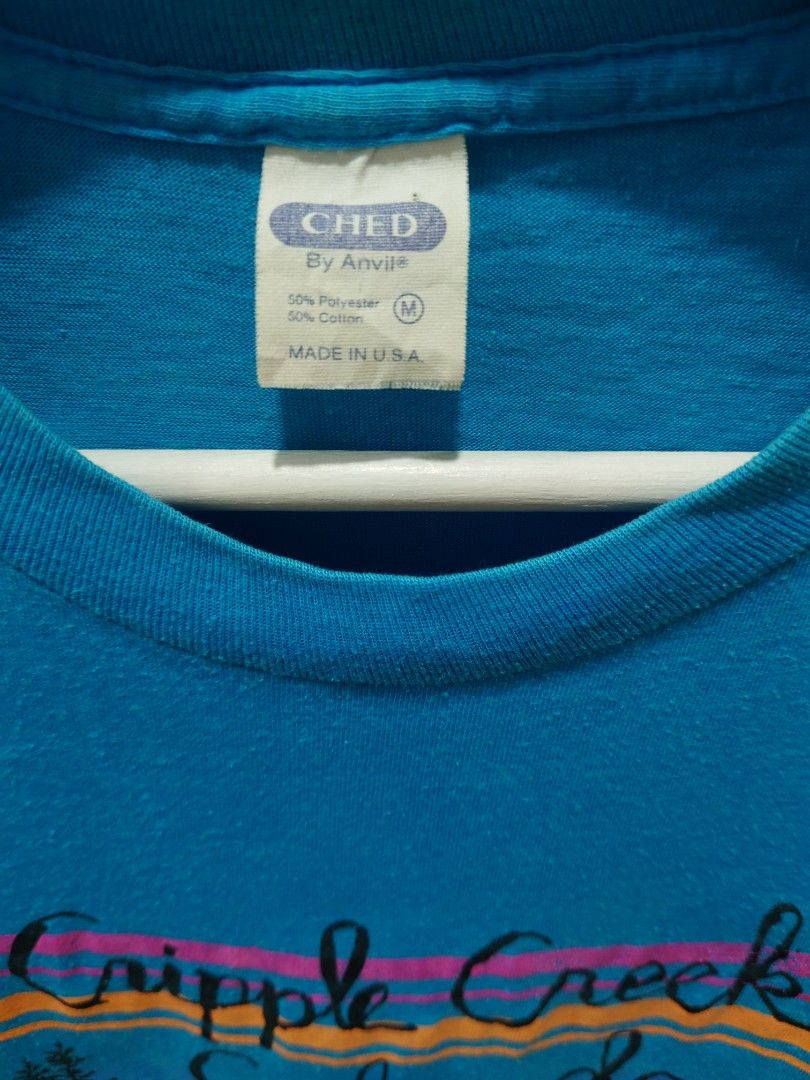 VTG Ched by Anvil, Men's Fashion, Tops & Sets, Formal Shirts on Carousell