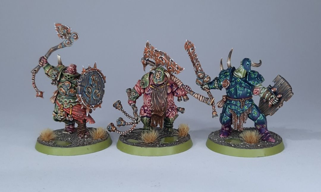 Warhammer AOS Maggotkin Of Nurgle Putrid Blightkings Painted, Hobbies ...