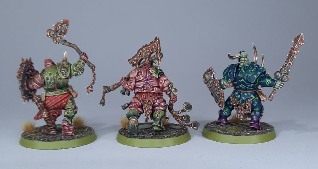 Warhammer AOS Maggotkin Of Nurgle Putrid Blightkings Painted, Hobbies ...