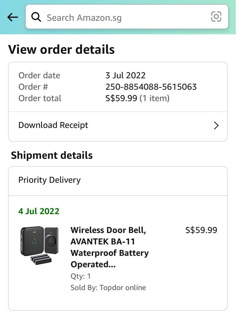 Wireless Door Bell, AVANTEK BA-11, Mobile Phones & Gadgets, Mobile ...