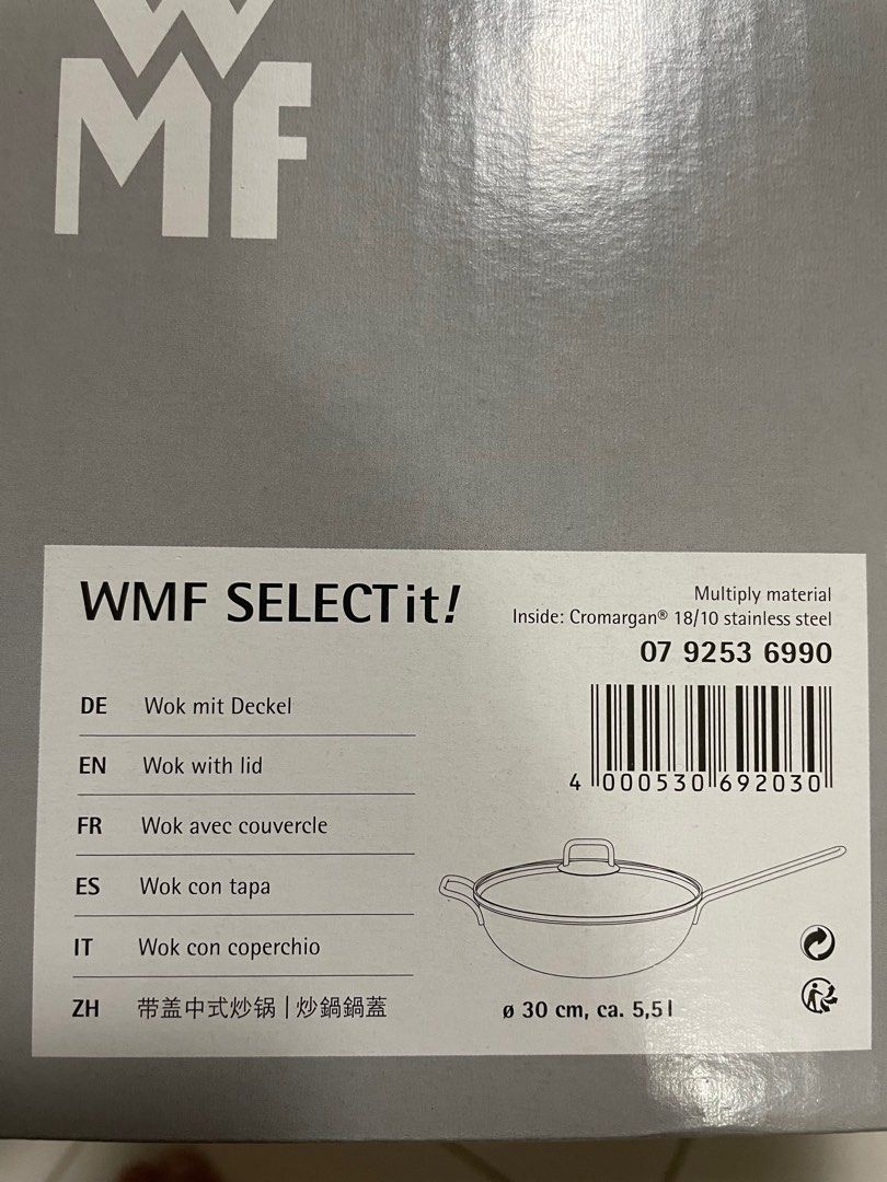 WMF Wok 30cm, Furniture & Home Living, Kitchenware & Tableware, Cookware & Accessories on Carousell
