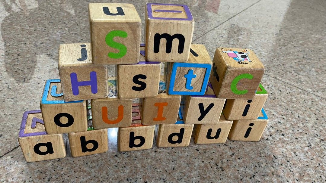 Wooden letter blocks great for photographers baby photo shoot, Hobbies ...