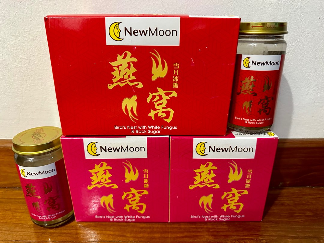 x7 New Moon Birds’s Nest with White Fungus & Rock Sugar 150ml, Health ...