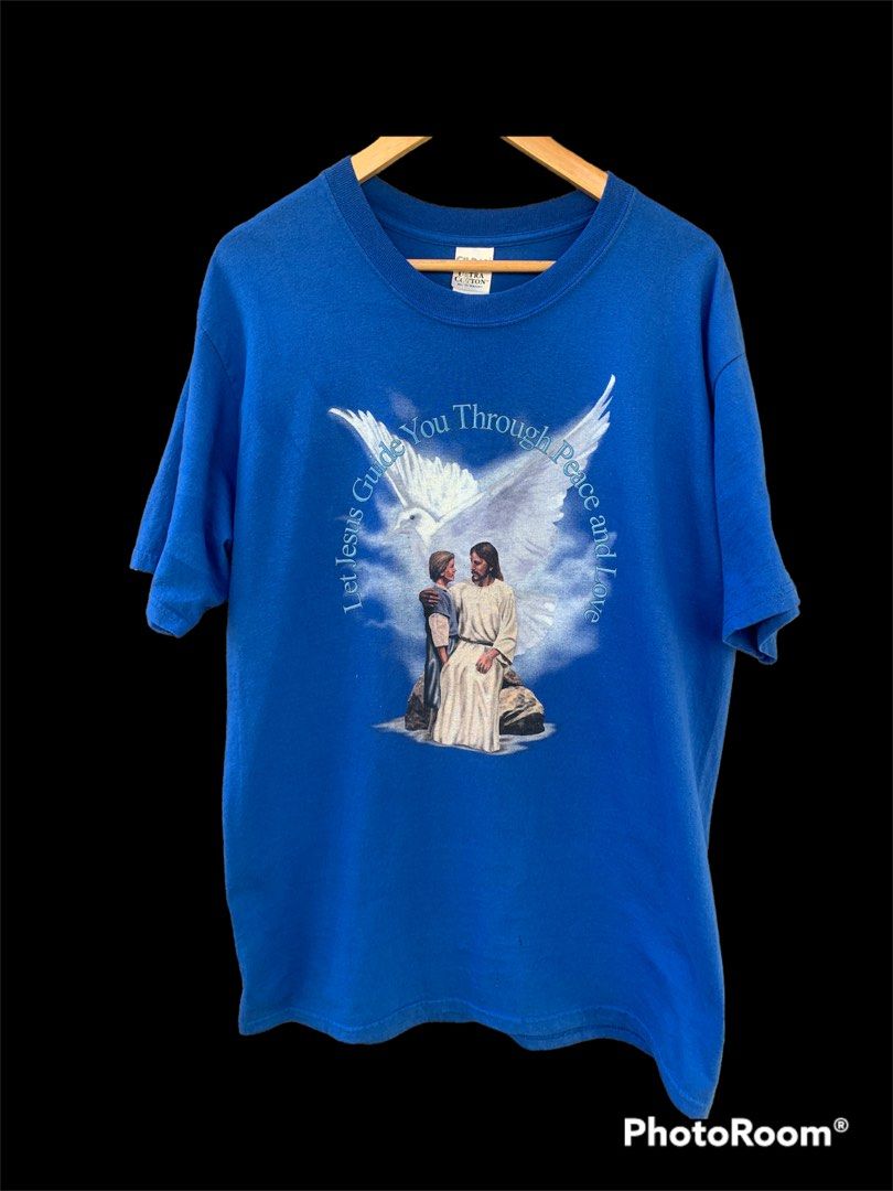 Y2k Jesus Tee, Men's Fashion, Tops & Sets, Tshirts & Polo Shirts on ...