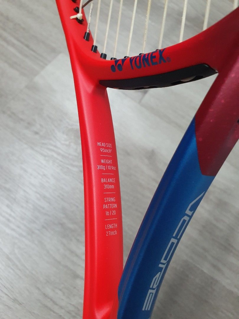Yonex VCORE 95 (Used Demo), Sports Equipment, Sports & Games, Racket ...