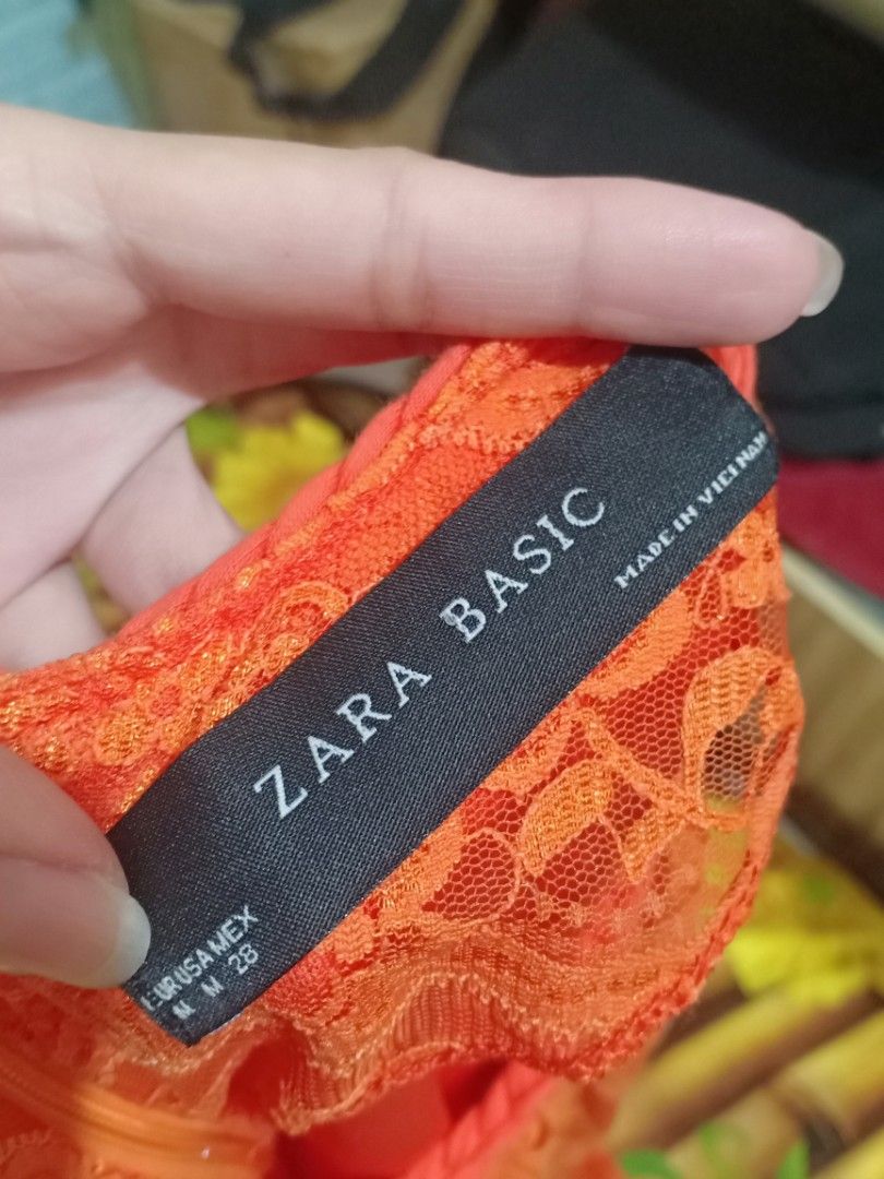 Zara Basic Orange Dress Womens Fashion Dresses And Sets Evening Dresses And Gowns On Carousell